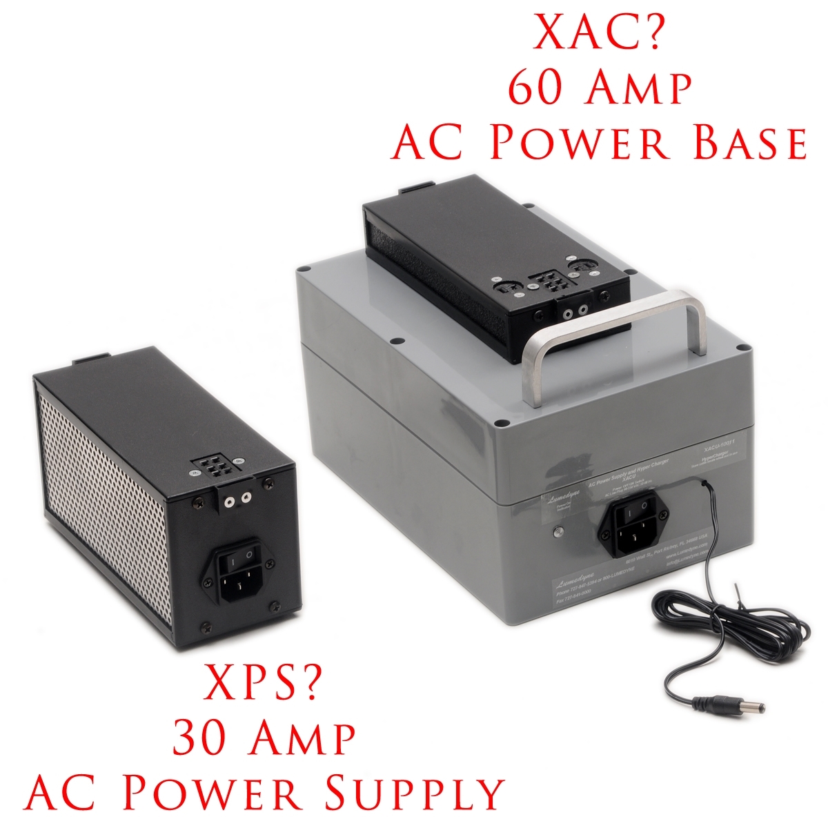 Lumedyne-XAC? AC Power Base 60 Amp International Power Supply